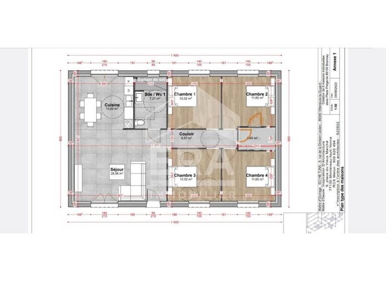 Maison de plain-pied à vendre T6/F6 105 m² 180000 € Brannay (89150)