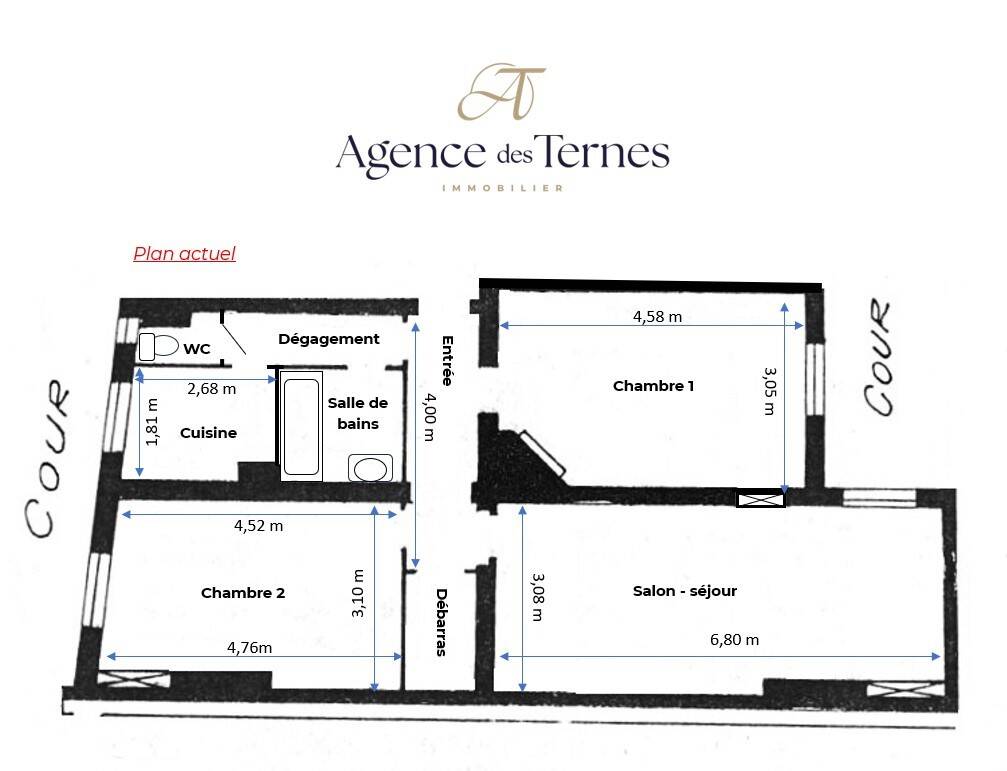 Appartement à vendre T3/F3 67 m² 599000 € Ternes-Maillot Paris (75017)