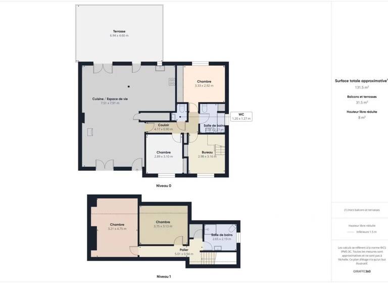 Maison à vendre T7/F7 117.1 m² 276000 € Vair-sur-Loire (44150)